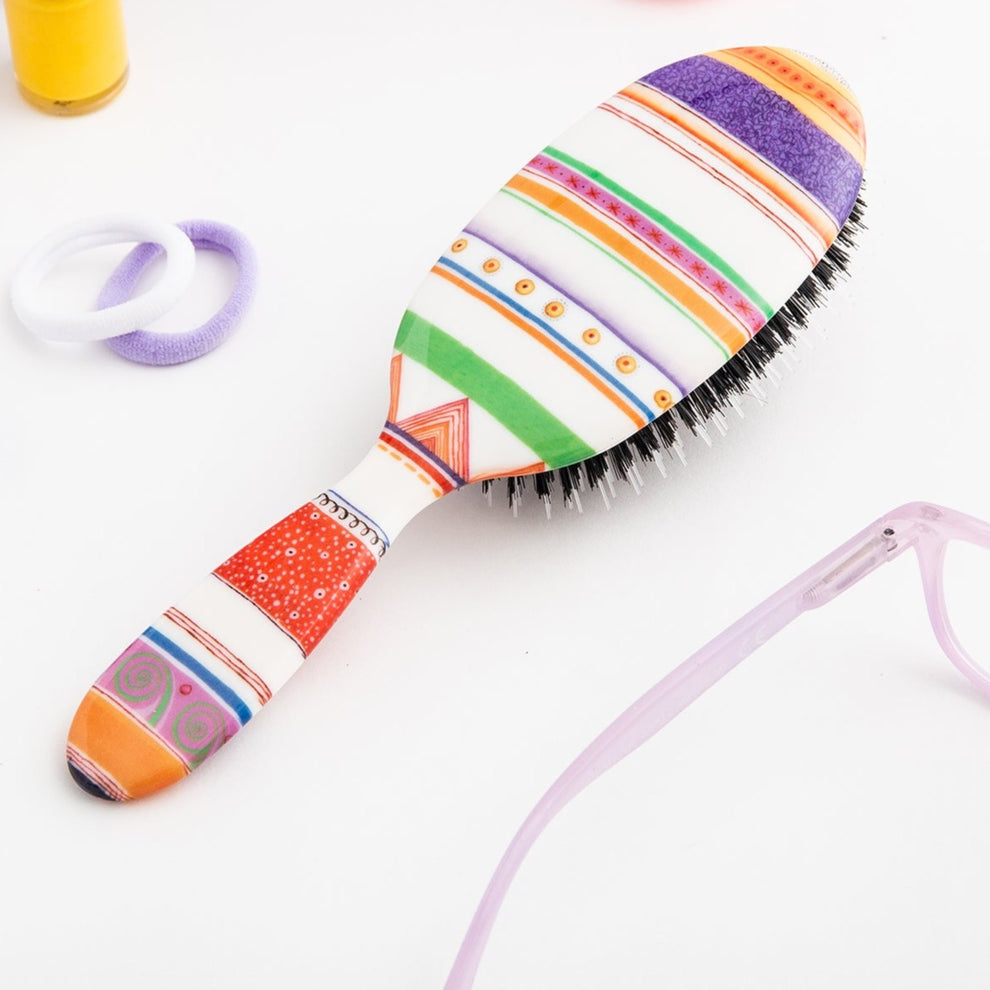 Folio Society Stripe Hairbrush – Rock & Ruddle